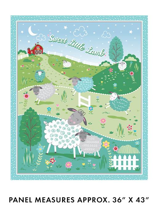 36" Sweet Little Lamb Panel - Multi – Bits 'n Pieces Quilt Shop
