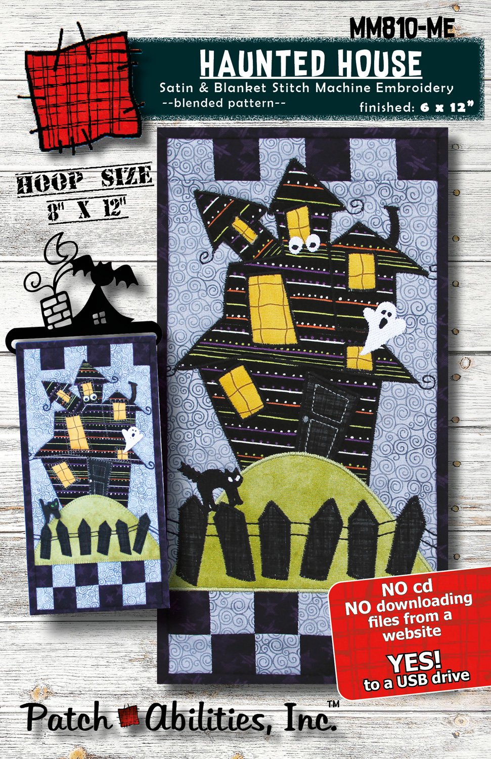 Patchabilities MM-810-ME Haunted House, Pattern – Bits 'n Pieces Quilt Shop