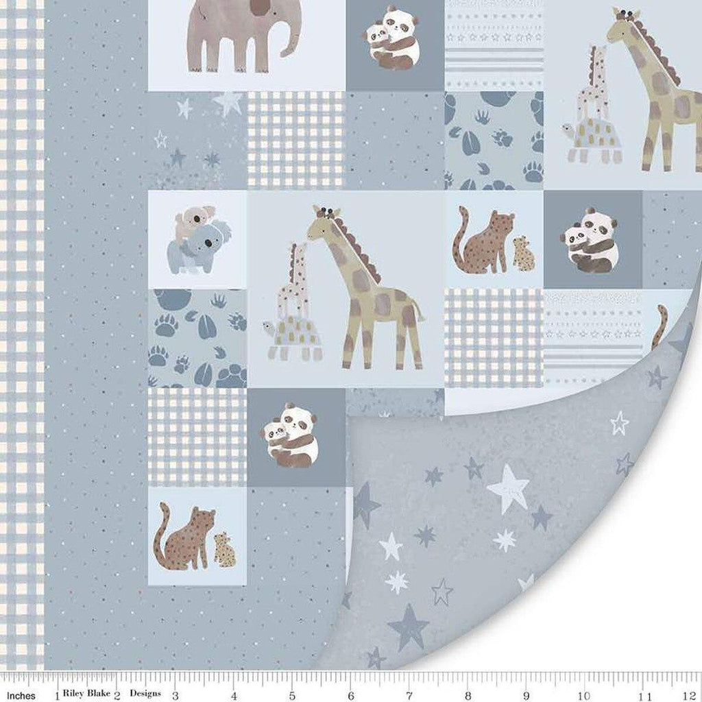 Double Lush Velvet Panel 30" x 36" - Blue Safari Stargazing – Bits 'n ...