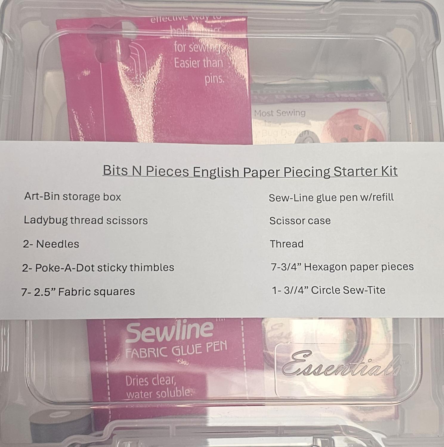 English Paper Piecing Starter Kit -EPP – Bits 'n Pieces Quilt Shop
