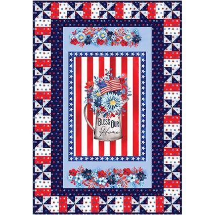 Faith, Family, Freedom Land of the Free Quilt Kit – Bits 'n Pieces ...