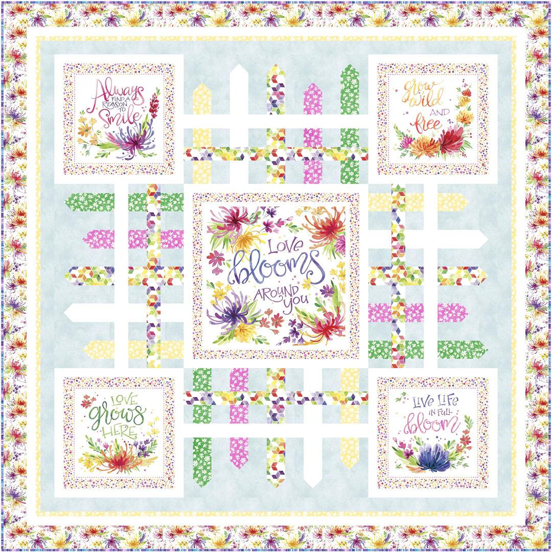 Full Bloom Quilt Kit – Bits 'n Pieces Quilt Shop