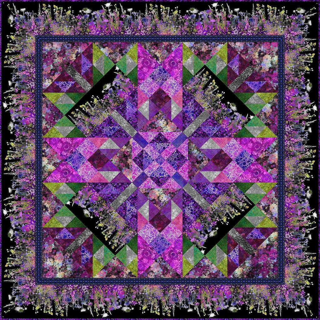 I Dream in Color Quilt Kit - Purple – Bits 'n Pieces Quilt Shop