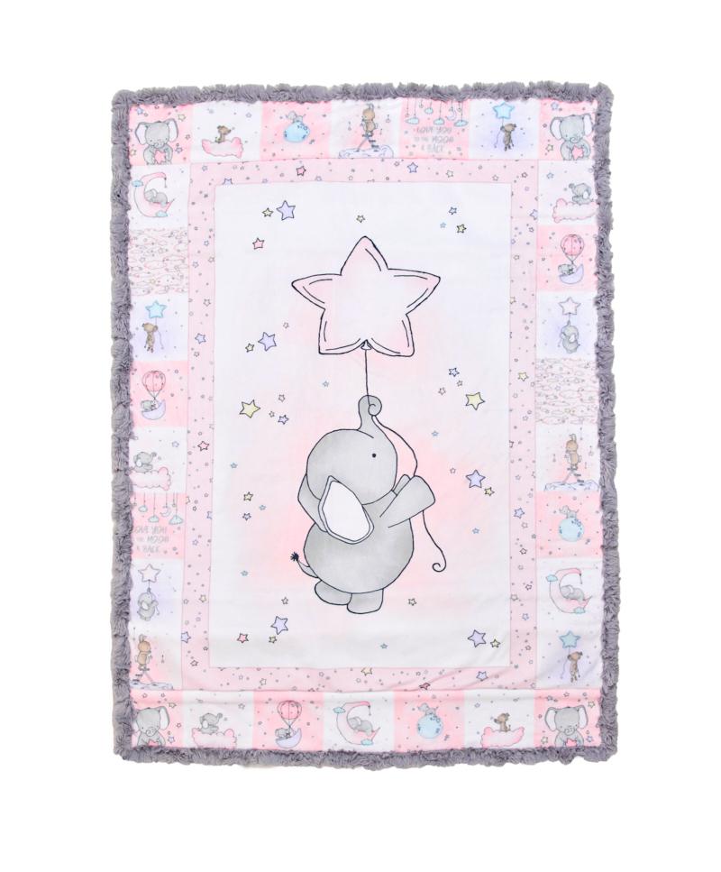 Tiny Tails Cuddle Kit Sweet Pea Emma 29" x 41" – Bits 'n Pieces Quilt Shop