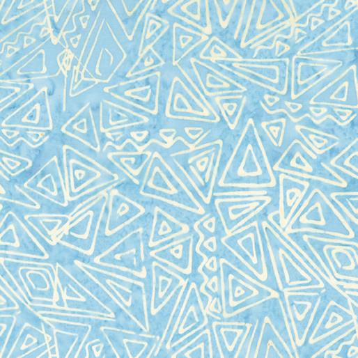 Bali Lakeshore Triangles - Powder – Bits 'n Pieces Quilt Shop