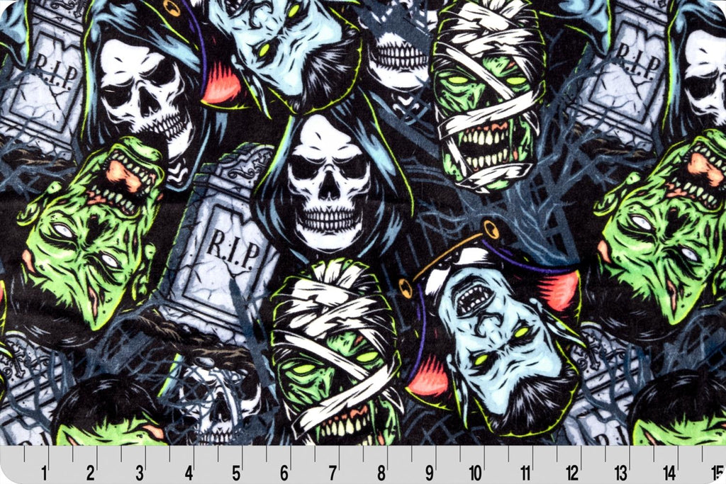 Digital Cuddle - Gory Ghouls - Multi – Bits 'n Pieces Quilt Shop