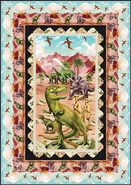 dinosaur pattern quilt