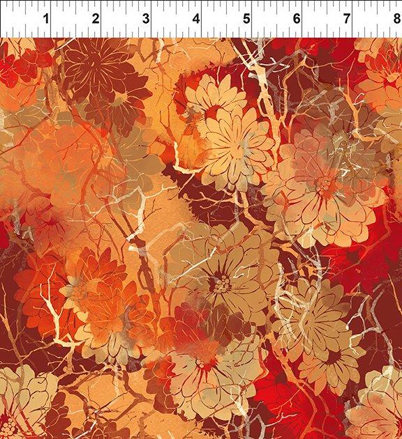 Reflections of Autumn II - Floral - Rust – Bits 'n Pieces Quilt Shop